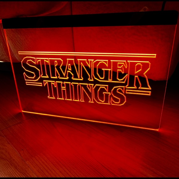 Other | Stranger Things Led Neon Light Sign 8x12 | Poshmark